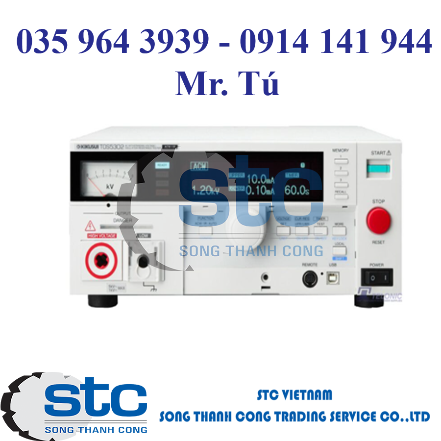 TOS5302/TOS-5302 – Máy đo điện trở - KIKUSUI - Công ty TNHH TM DV Song ...